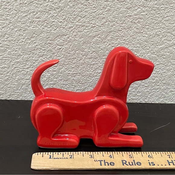 Vintage | Accents | Vintage Ceramic Red Dog Figurine Collectible Dog ...